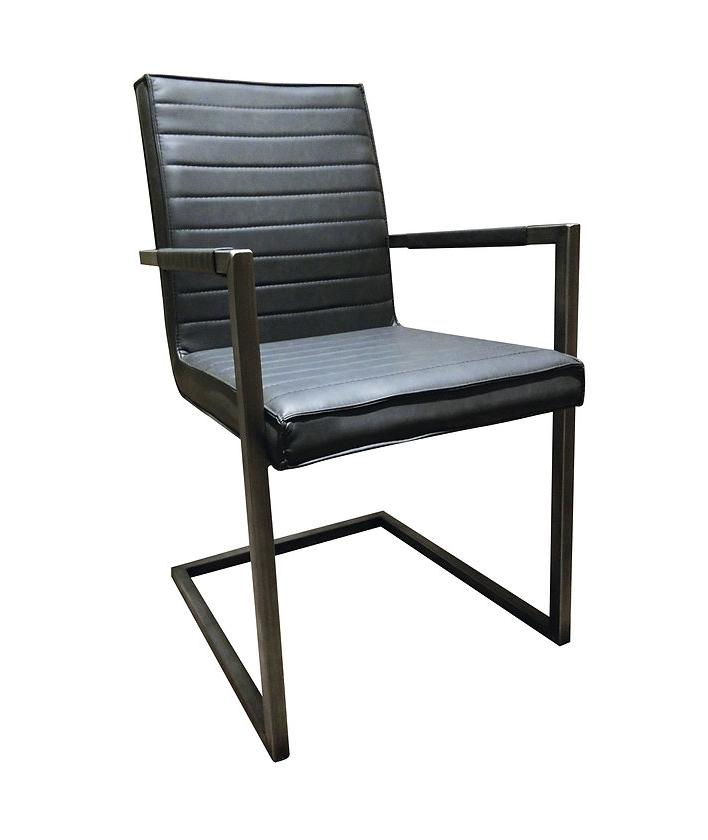 Moderne design stoel leder - Industriële leder STOELEN online kopen ...