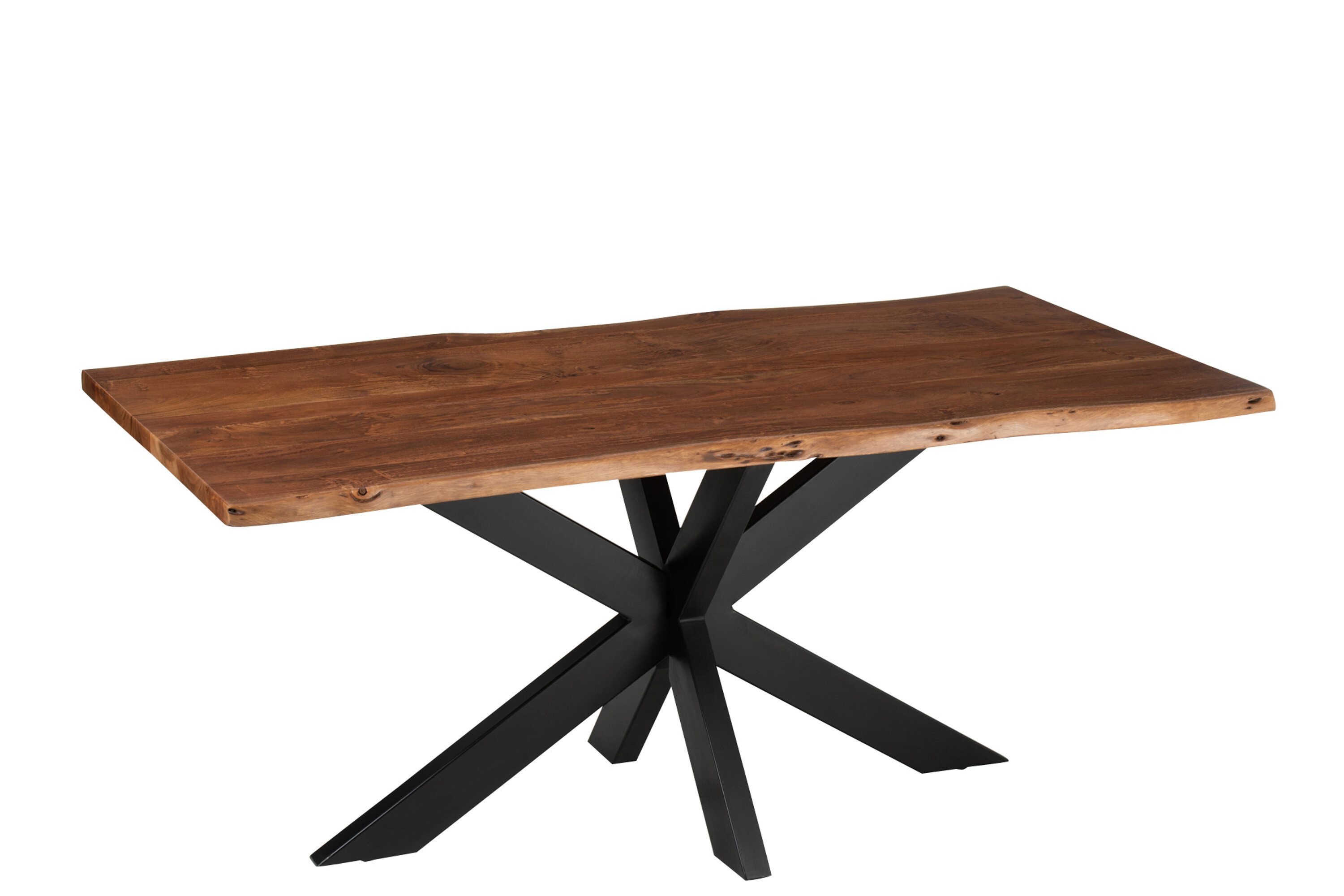 Mano Dining table tree trunk table with star leg J-line @ LIVING-shop.eu