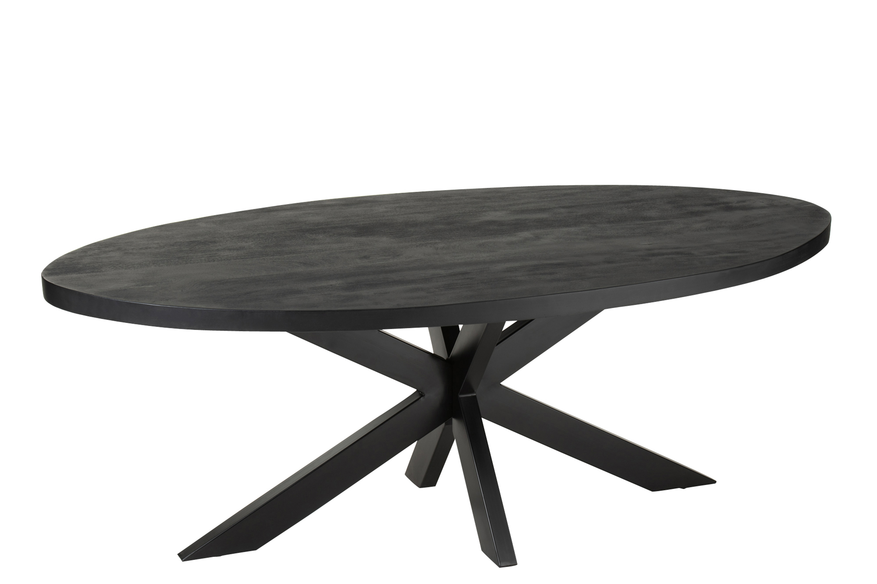 TAFEL OVAAL ZWART OVALE EETTAFEL Gerard J-Line | LIVING-shop, stijlvol ...