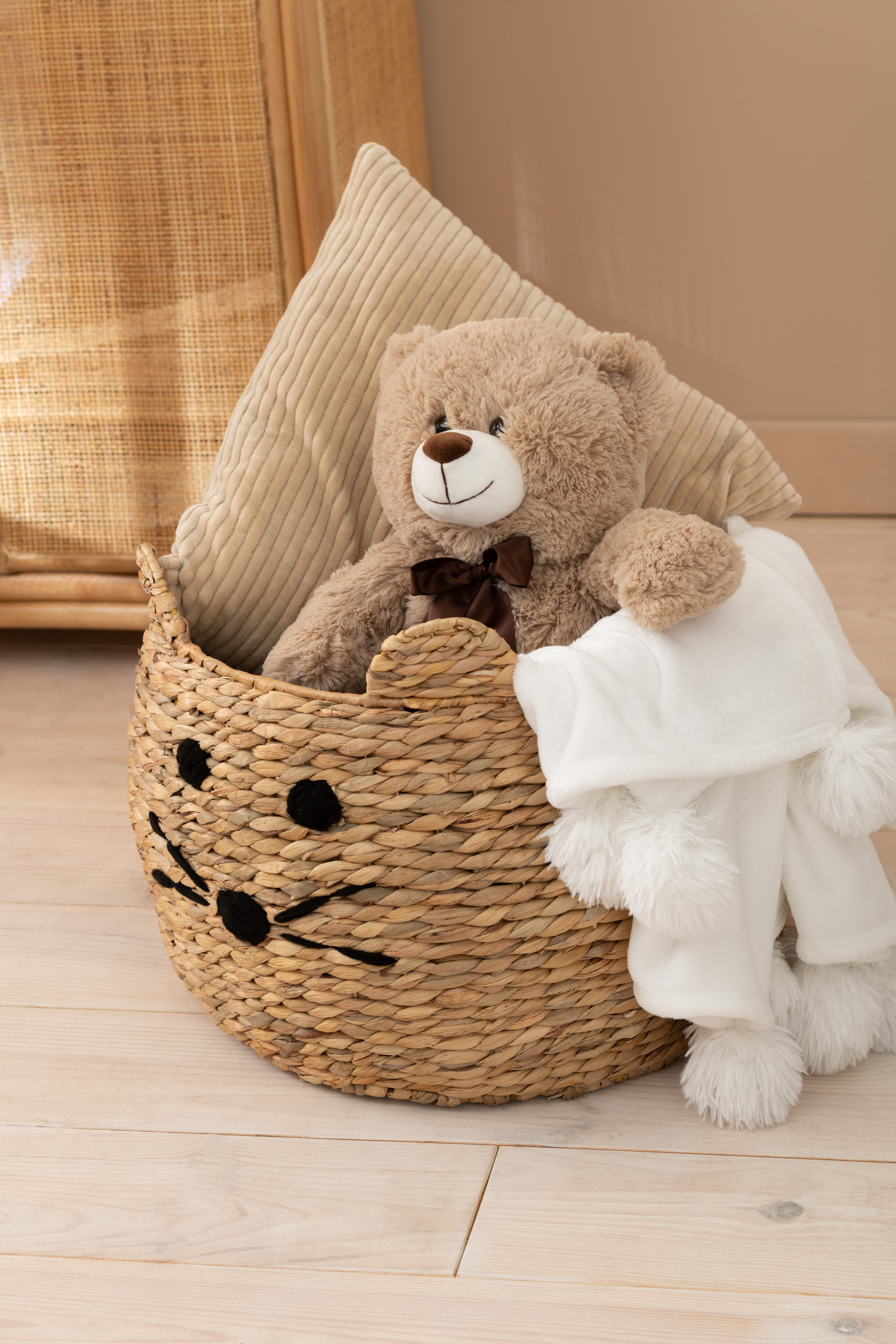 Very nice set 2 baskets cat made of Water Hyacinth | LIVING-shop online ...
