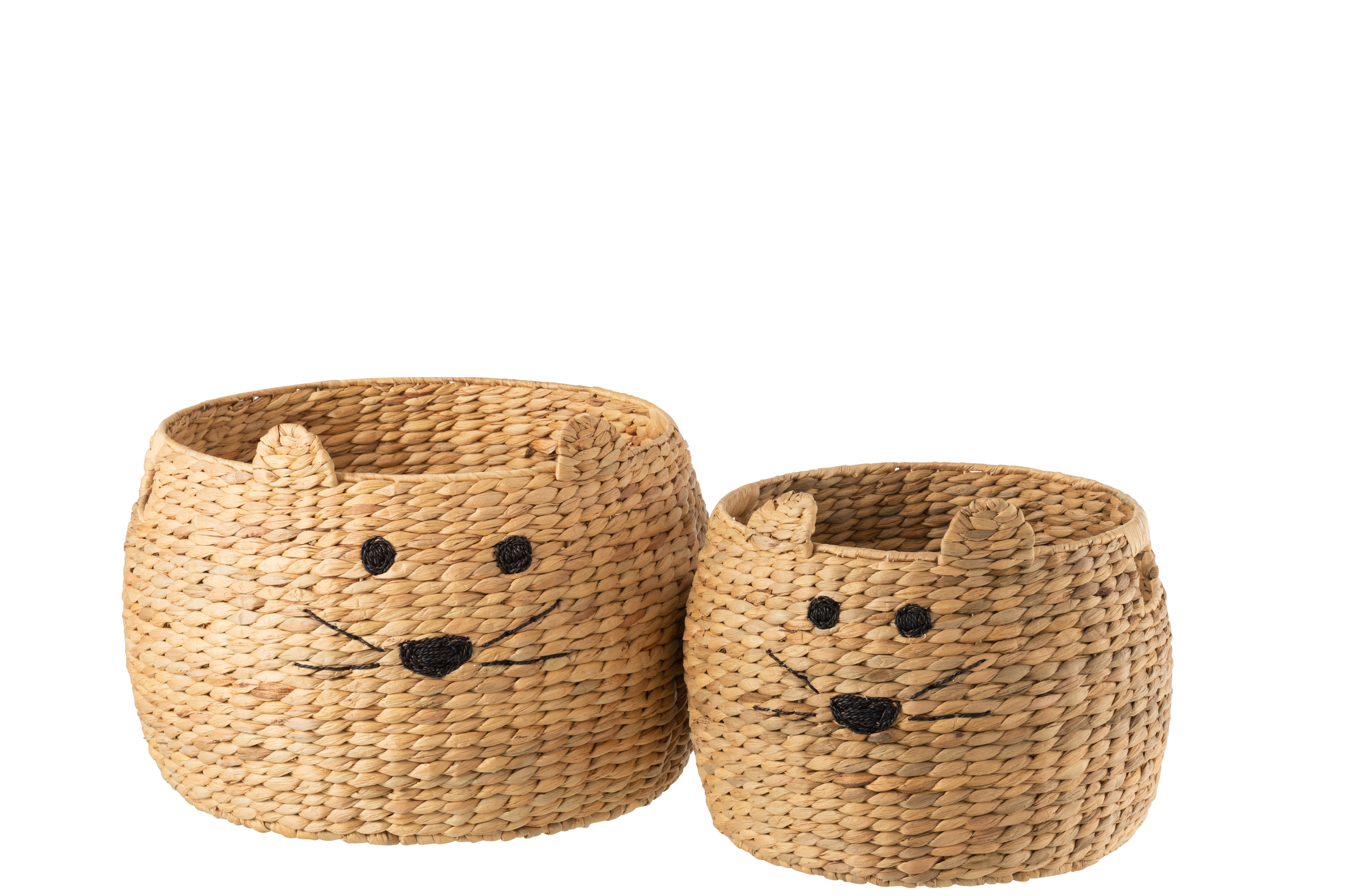 Very nice set 2 baskets cat made of Water Hyacinth | LIVING-shop online ...