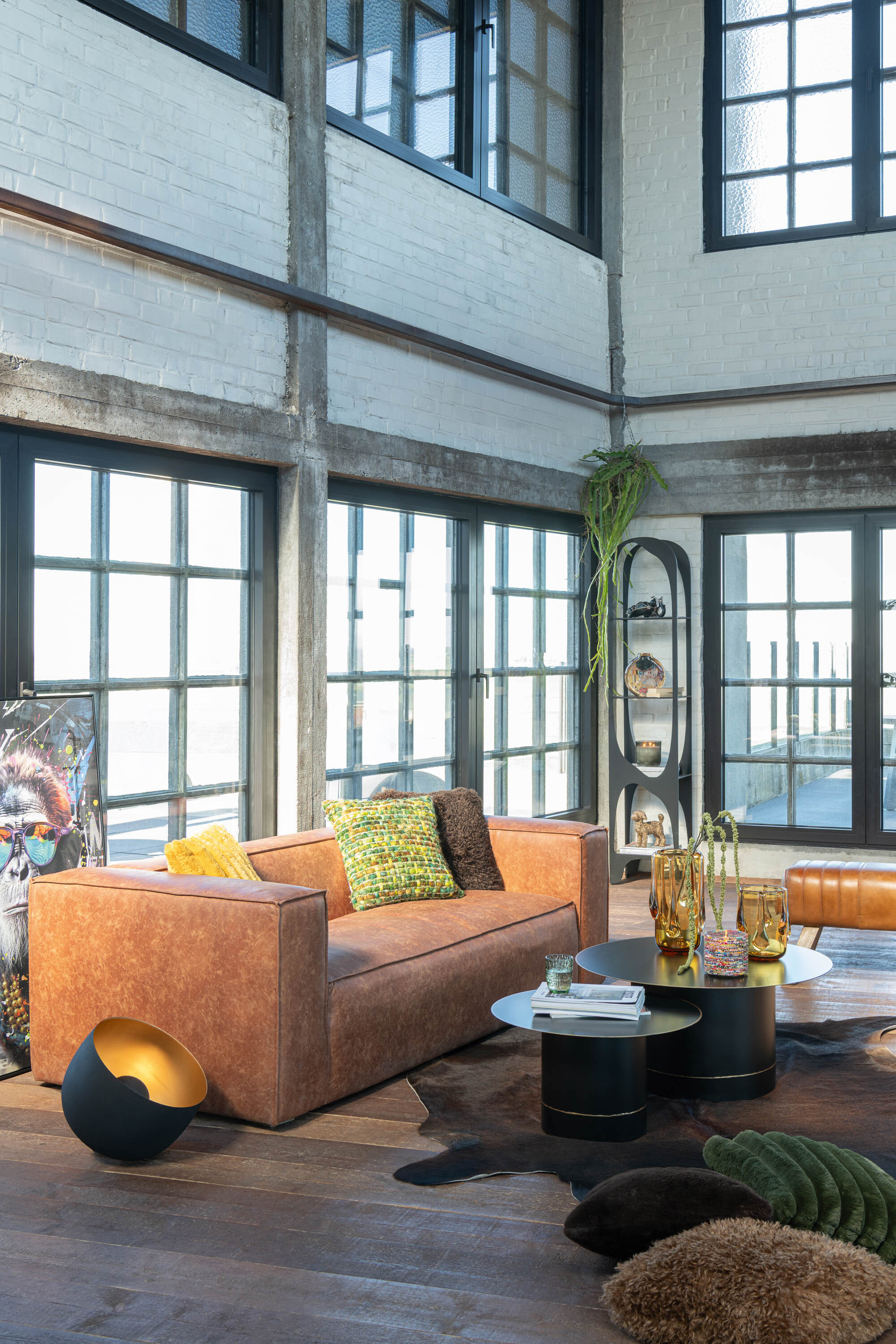 Robust leather sofas - modern sofas J-Line | LIVING-shop online store