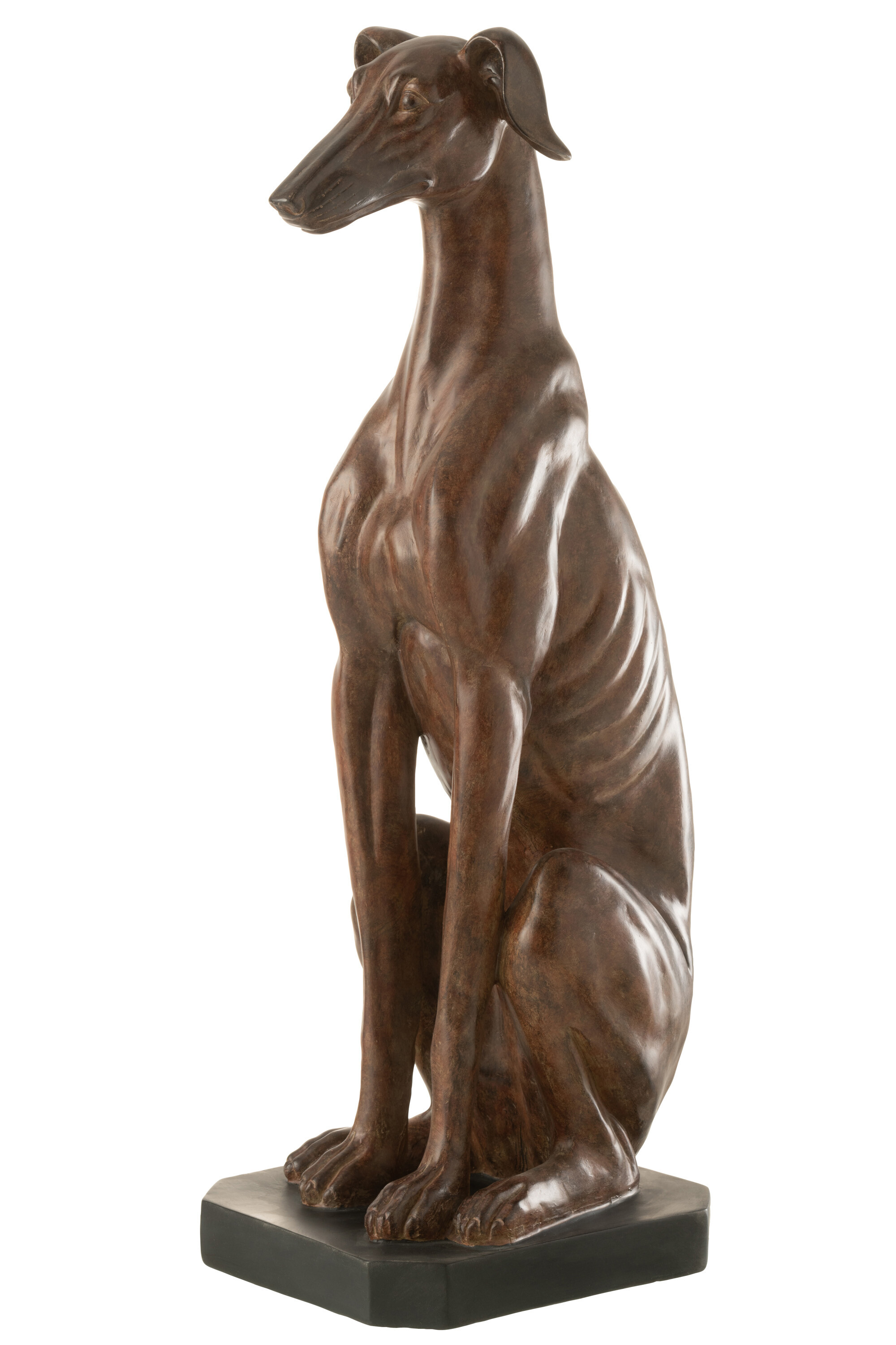 Windhond zittend beeld J-Line décoratie Online | J-LINE LIVING-shop webshop
