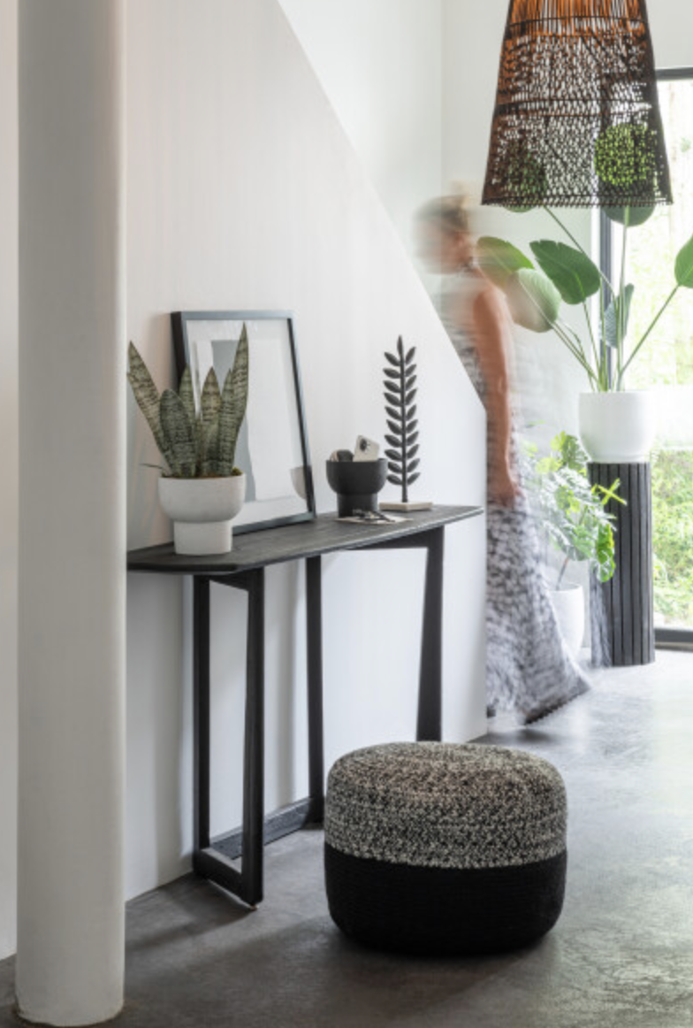 Ronde Poef MIAMI, J-Line outdoor Meubelen | LIVING-shop, stijlvol wonen ...