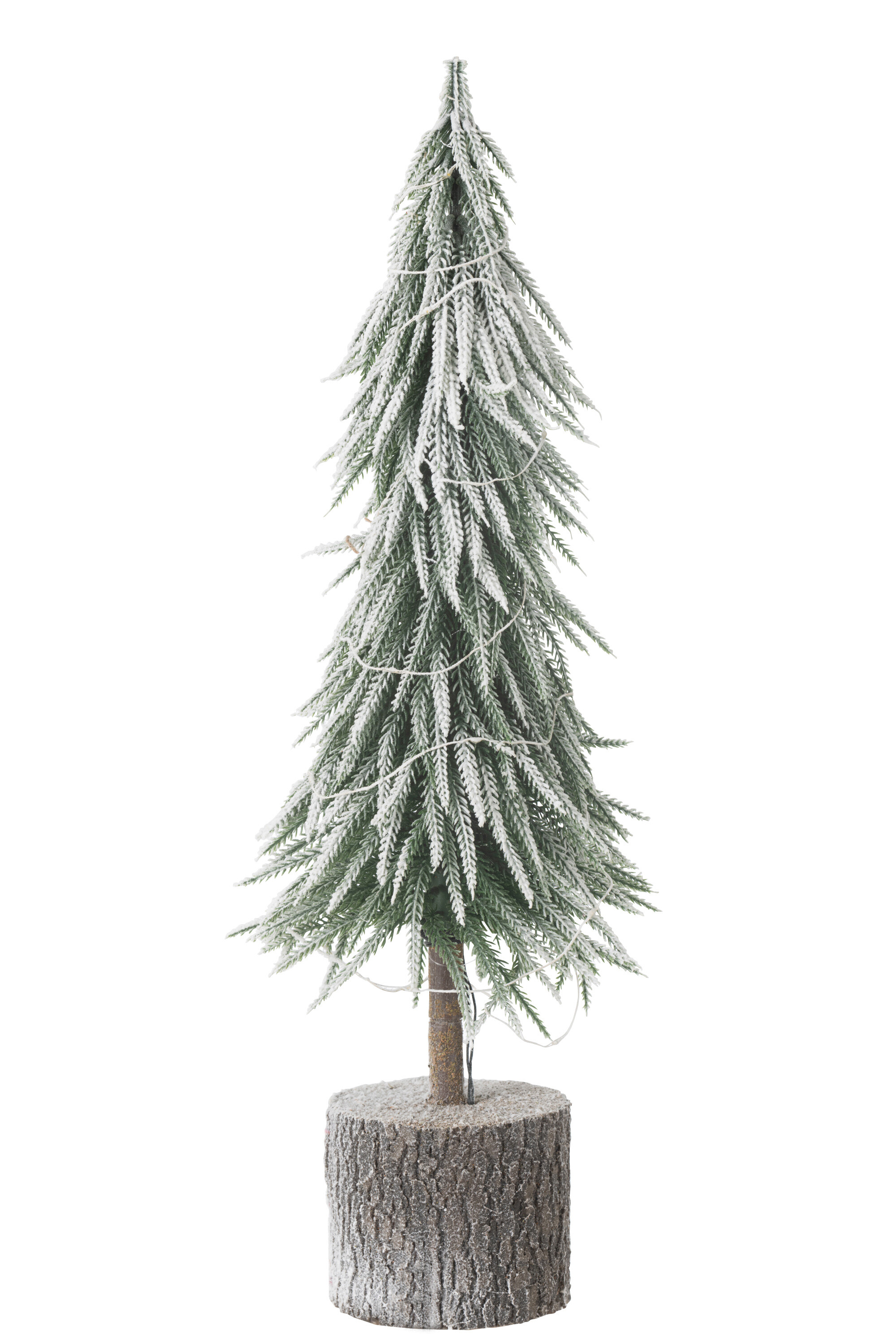 Plastic Christmas Tree with LED Lights and Snow @ LIVING-shop.eu