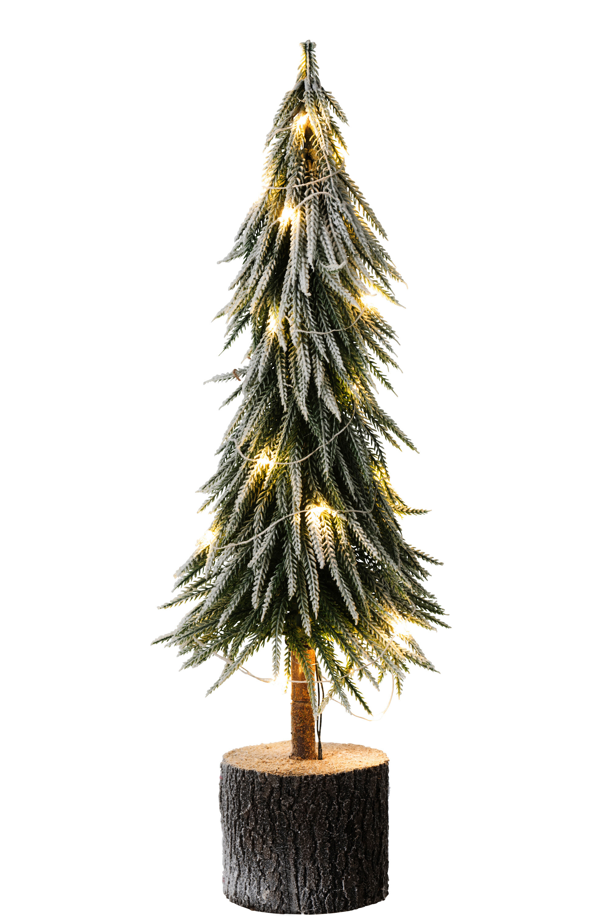 Plastic Christmas Tree with LED Lights and Snow @ LIVING-shop.eu