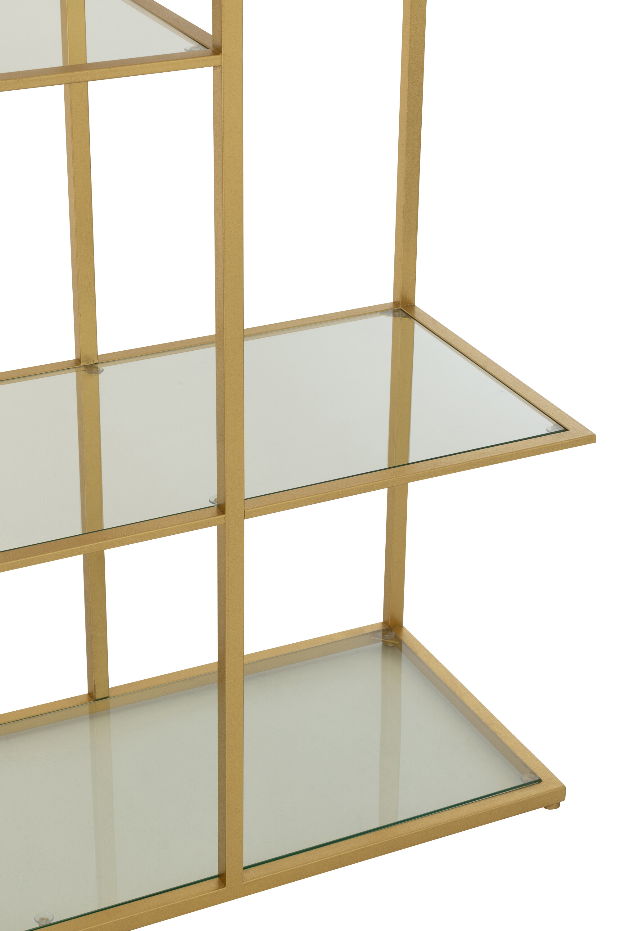 Wall rack metal gold loft style J-LINE online store LIVING-shop.eu