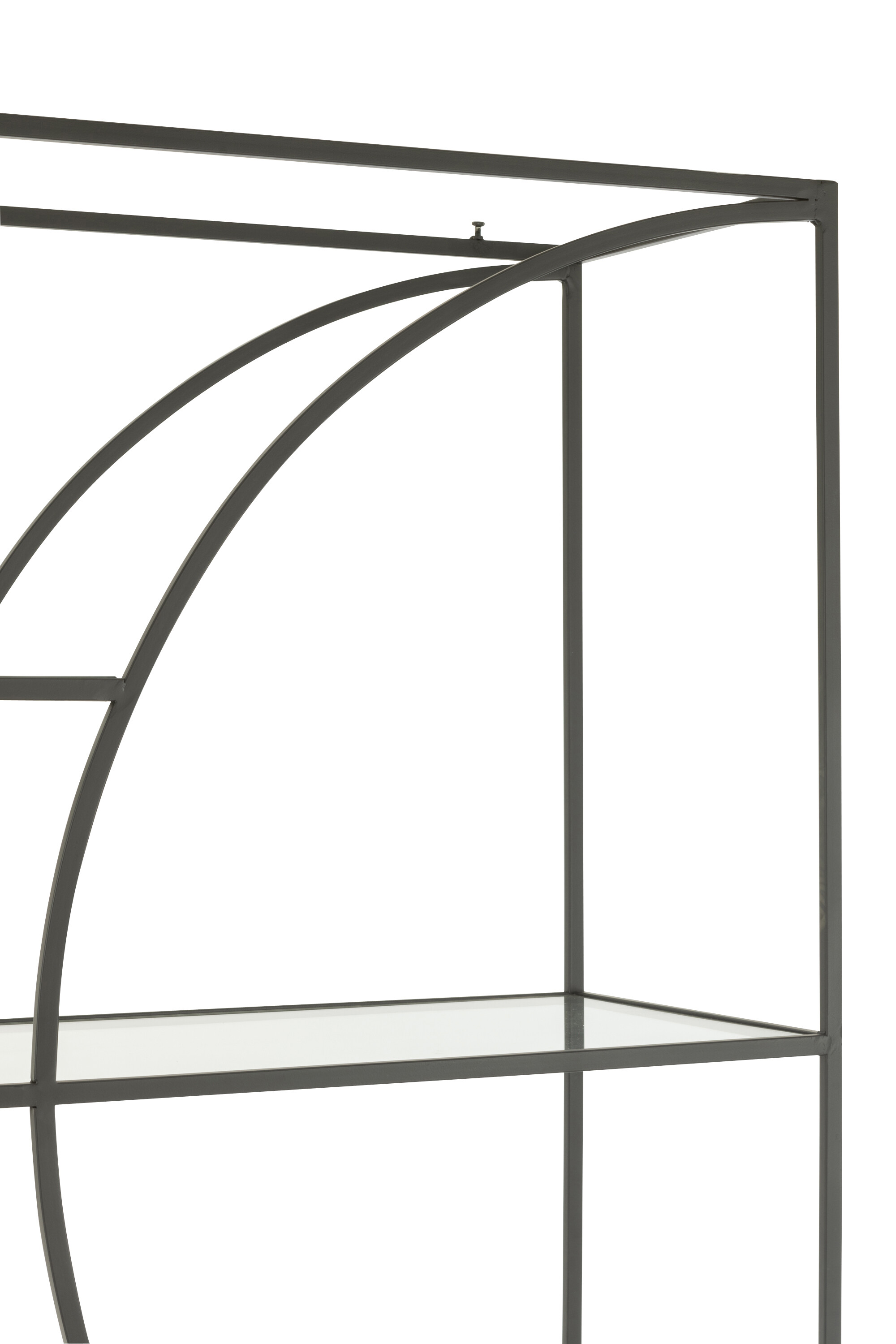 Wall rack Nyr black metal • LIVING-shop.eu