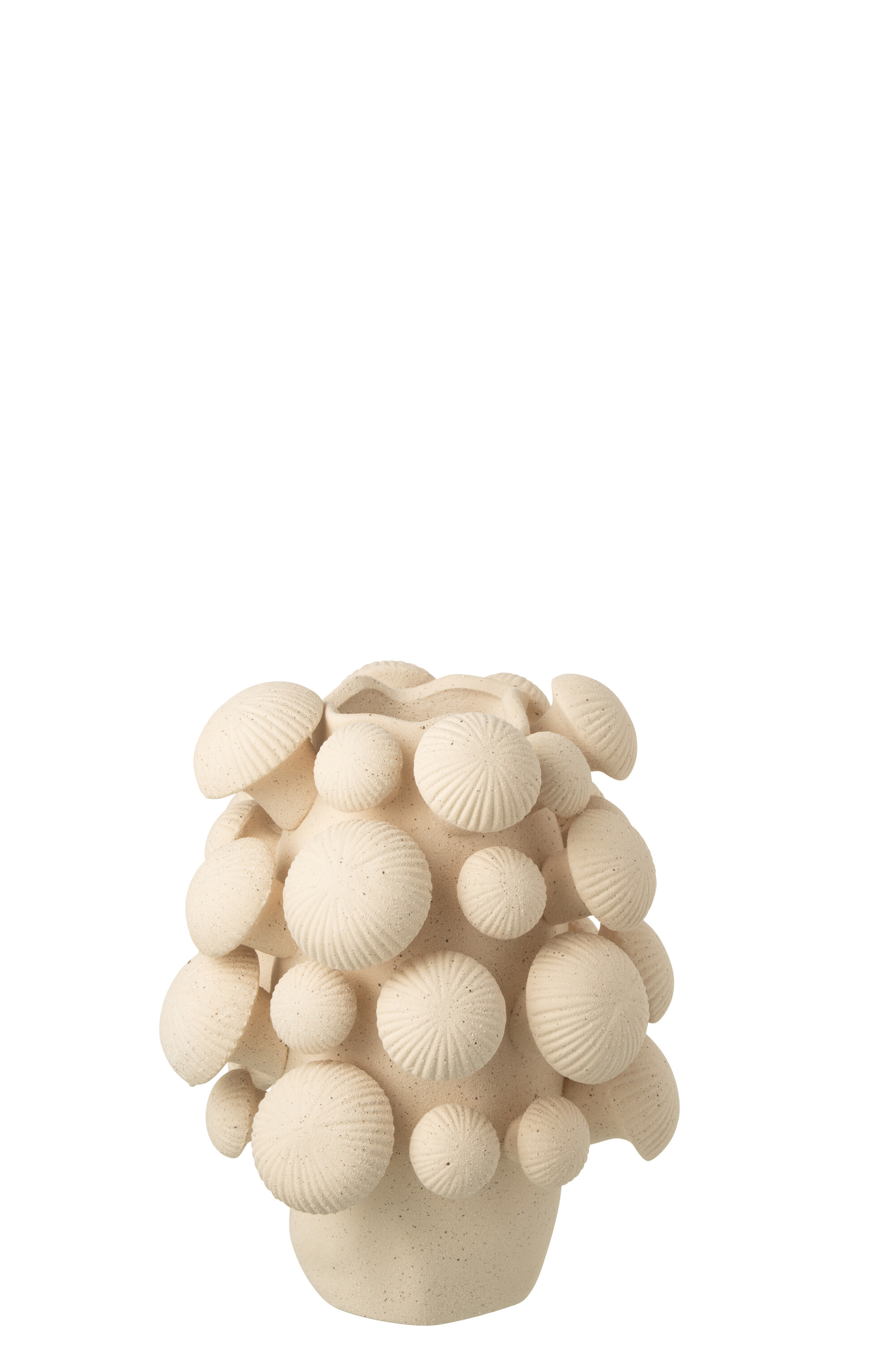 Mushroom Vase Fungi clay beige J-line @ J-Line online store LIVING-shop.eu