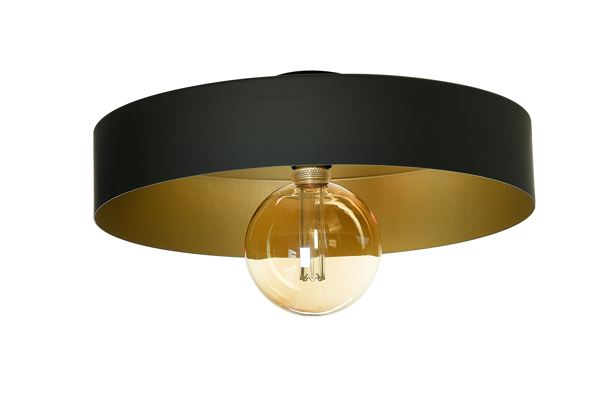Plafondlamp zwart goud of/ wandlamp goud zwart | LIVING-shop ...