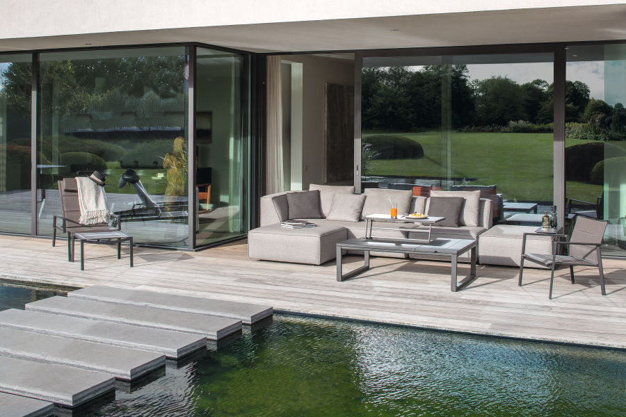 Diphano Lounge corner double seat, luxury Outdoor living garden ...