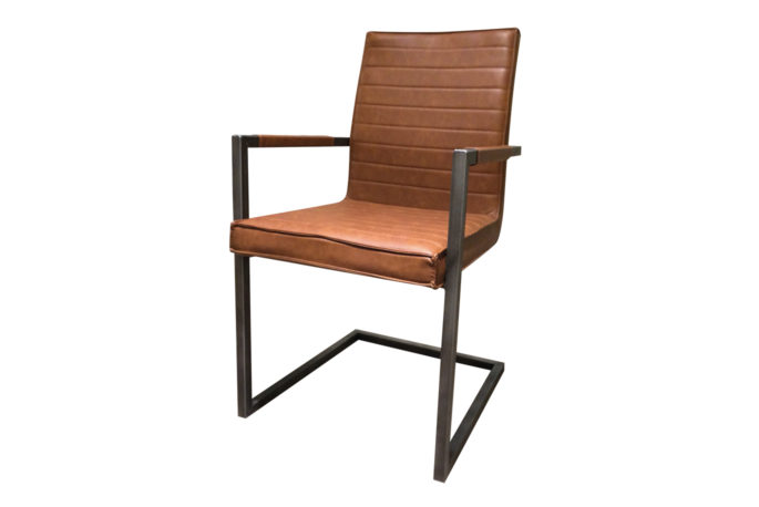 Moderne design stoel leder - Industriële leder STOELEN online kopen ...