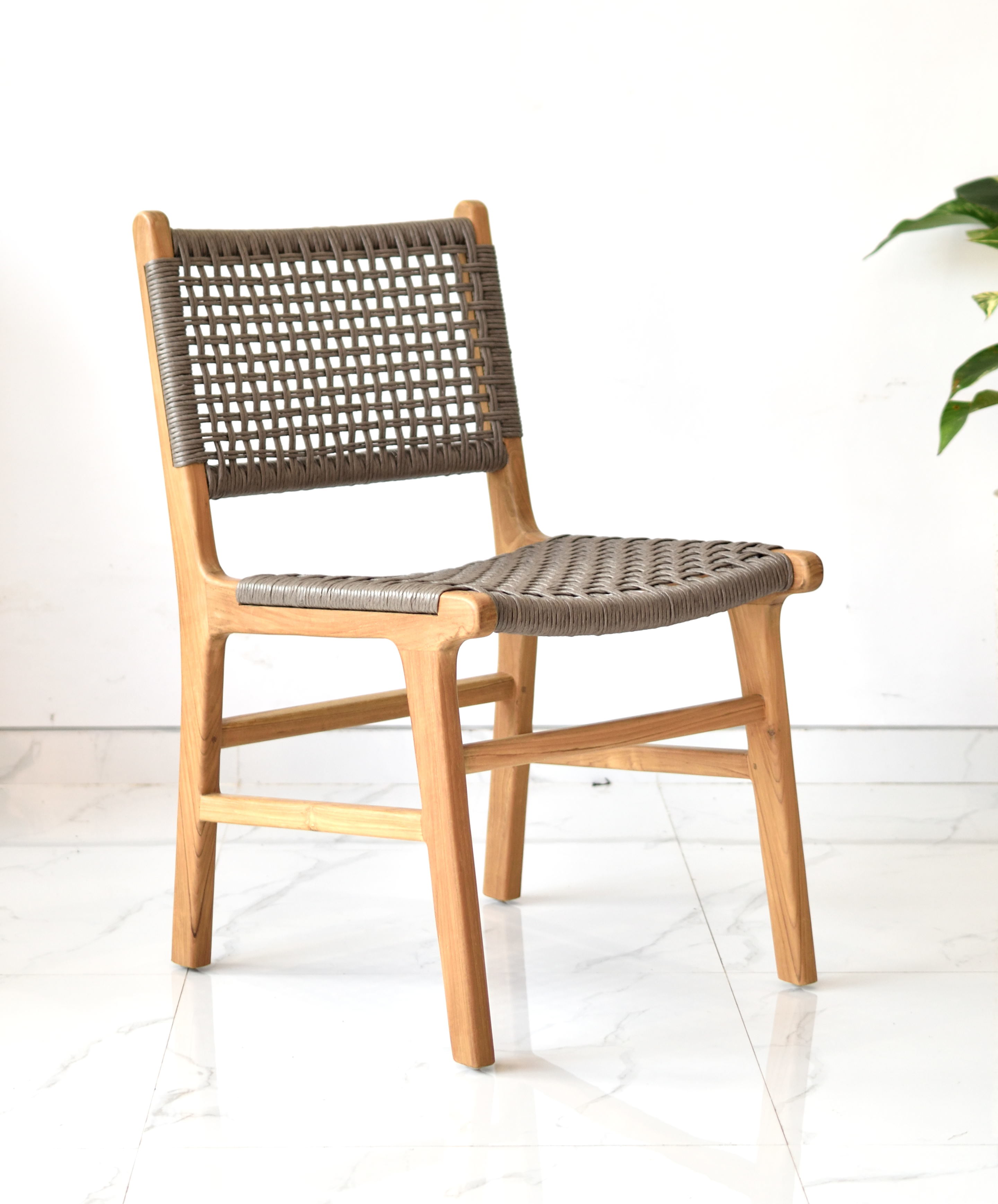 Viro Rotan Teak Wicker Stoel @ LIVING-shop.be