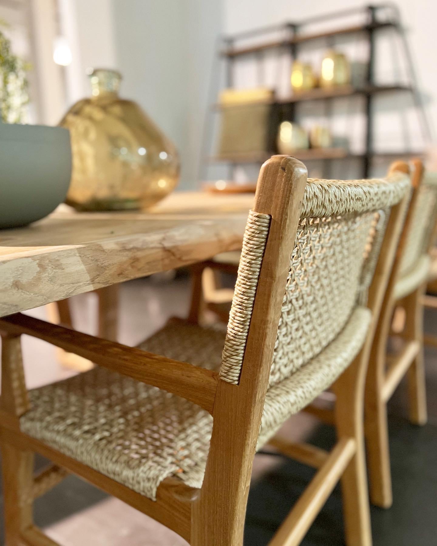 Viro Rotan Teak Wicker Stoel @ LIVING-shop.be