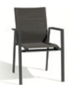 Diphano SELECTA tuinstoel met armleuning, white, lava/zwart, white/sand ...