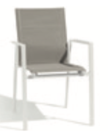 Diphano SELECTA tuinstoel met armleuning, white, lava/zwart, white/sand ...