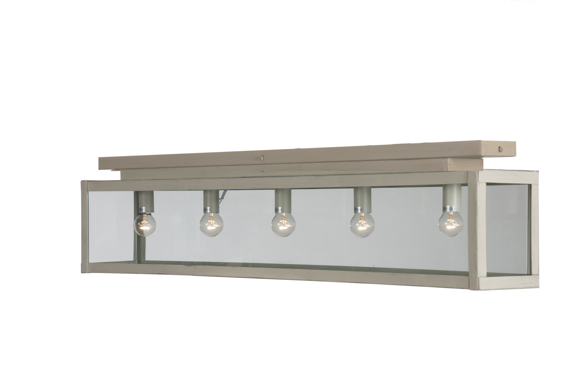 Industriële plafondlampen lood metaal Linea Verdace