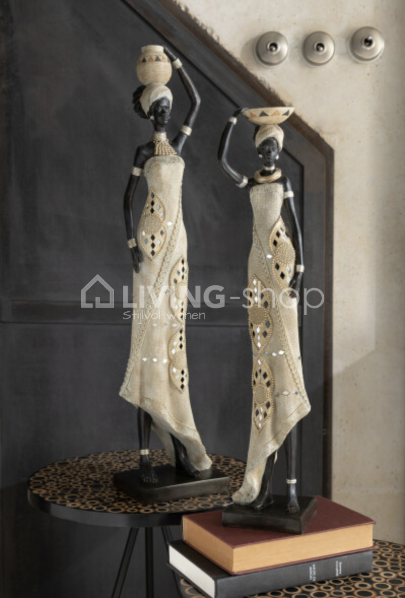Beelden Afrikaanse vrouwen J-Line online kopen @ J-LINE LIVING-shop